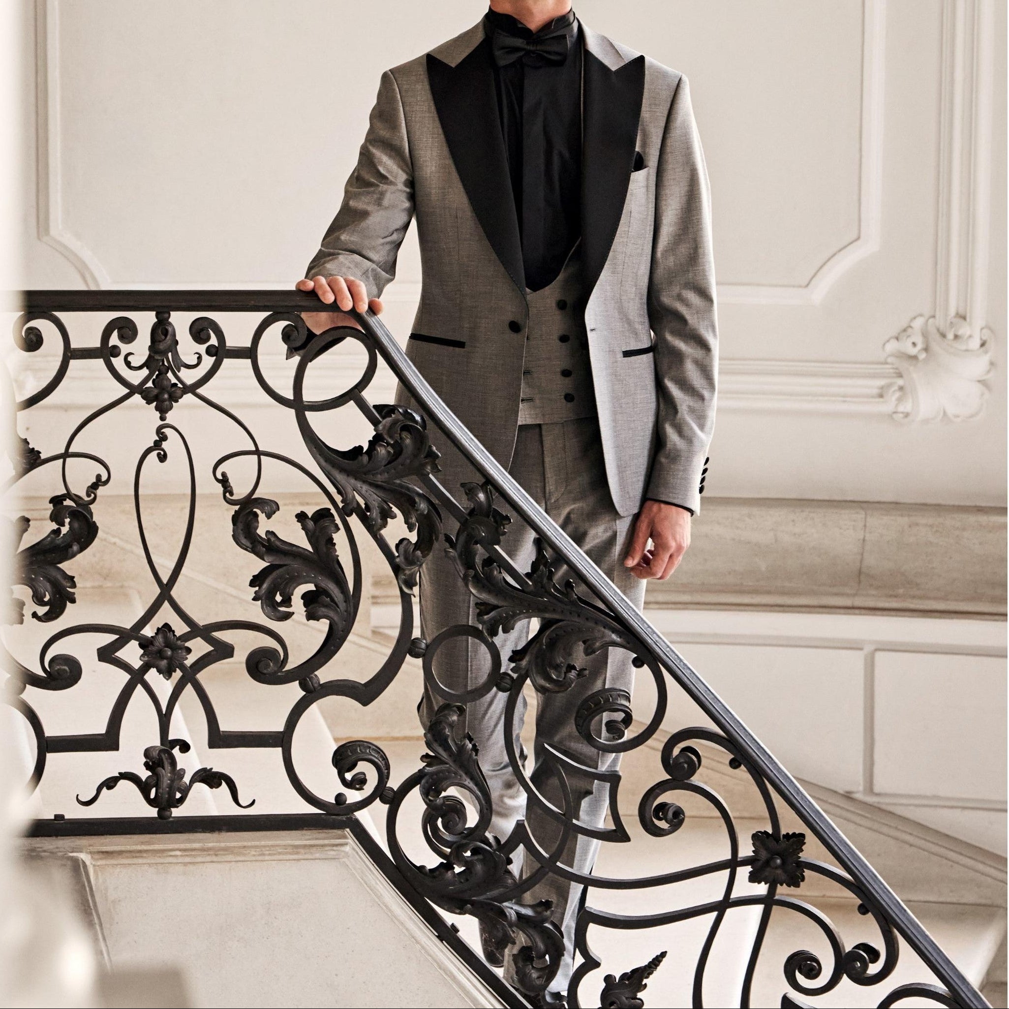Formal Men's Suits Slim Fit 3 Pieces Peak Lapel Tuxedos For Prom(Blaze ...